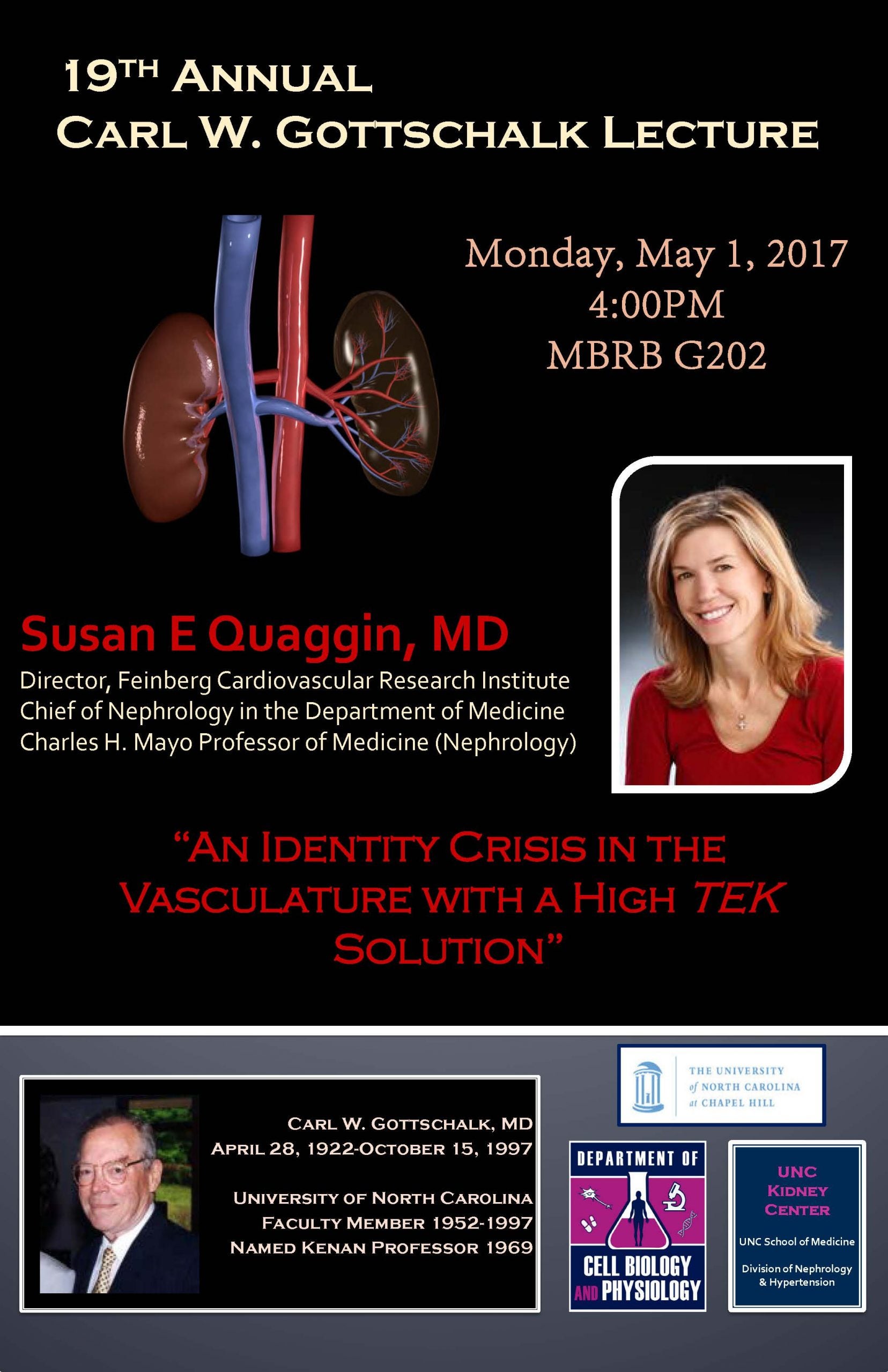 19th Annual Carl W. Gottschalk Lecture - Department of Cell Biology and ...